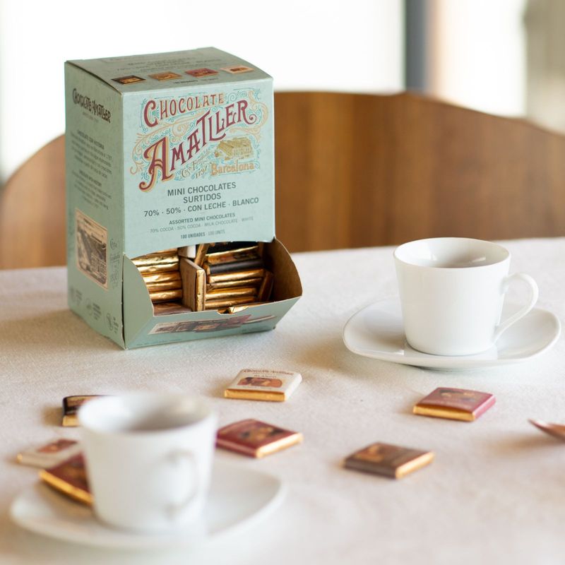 Mini chocolates surtidos 5g D100 | Chocolate Amatller